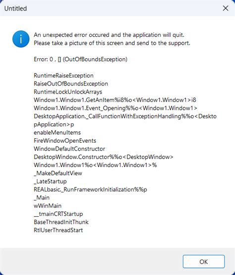 My Application Crash On Acer Windows 11 Windows Xojo Programming