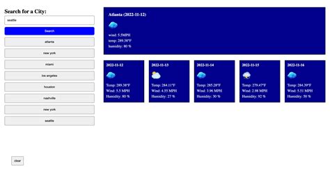 Github Drip101the 5 Day Forcast Weather Application