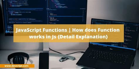Javascript Functions How Does Function Works In Js Detail