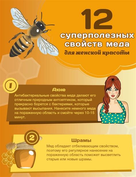мед для красоты | Инфографика, Мед, Косметика