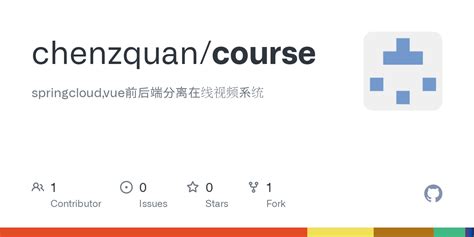 Github Chenzquan Course Springcloud Vue
