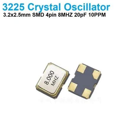 3225 Smd Quartz 4pin Crystal Oscillator 8mhz Uge Electronics Egypt