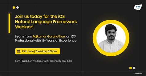 Ces On Linkedin Webinar Techtalks Nlp Liveevent Ios