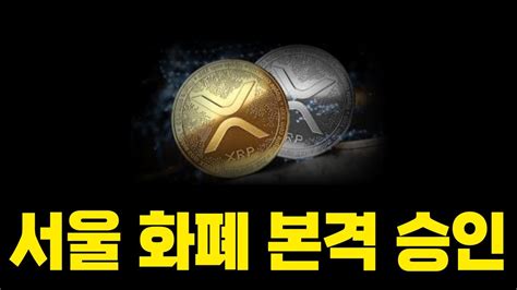 리플 서울화폐 한국은행 승인 리플호재 Youtube