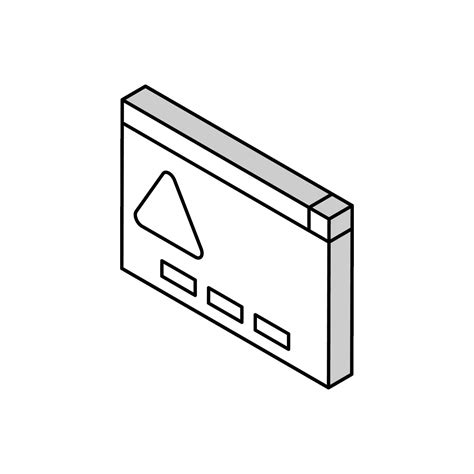 Computer Task Error Isometric Icon Vector Illustration 39307014 Vector