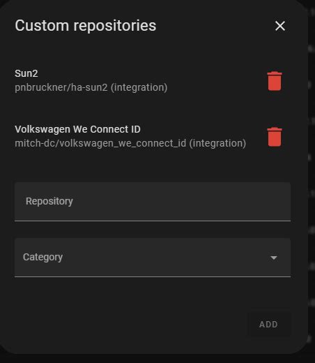 hacs added repositories don t persist a restart third party
