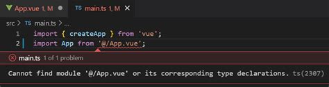 Typescript Cannot Find Module Using Root Path Syntax In A Project Created From Create Vue