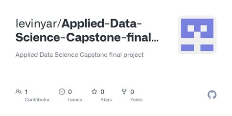 github levinyar applied data science capstone final project applied