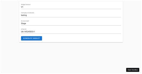 Widgets Forked Codesandbox Widgets Forked Codesandbox