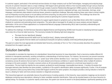 Business Challenge Rethinking Hierarchical Text Classification