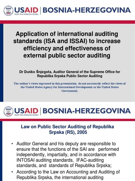 Application Of International Auditing Standards Isa And Issai To