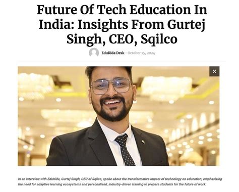 Gurtej Singh On Linkedin Techeducation Futureofwork Innovation Teamwork