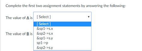 Solved Consider The Following Code Fragment Where The Chegg