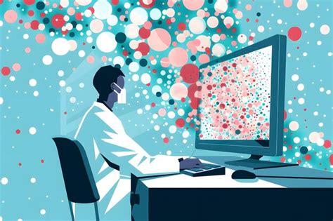 A Data Specialist Works With Big Data On A Computer Premium Ai Generated Image