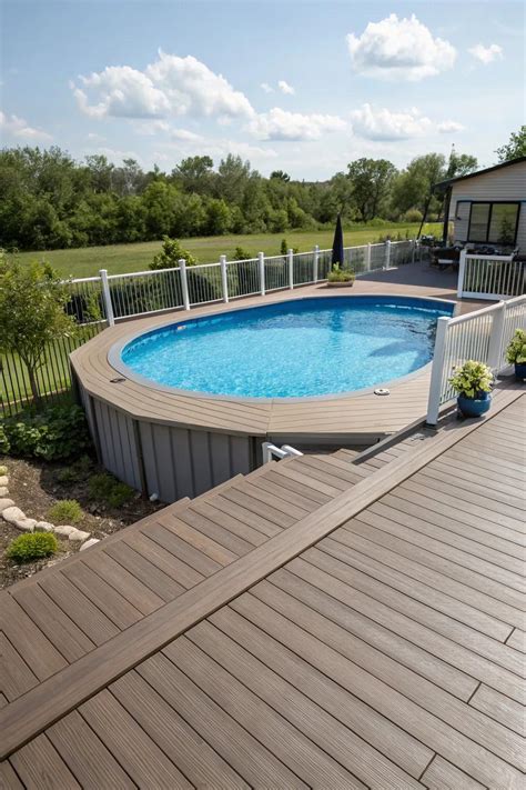 14 Smart Above Ground Pool Deck Ideas On A Budget