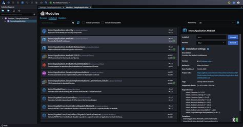 About Modules Intent Architect