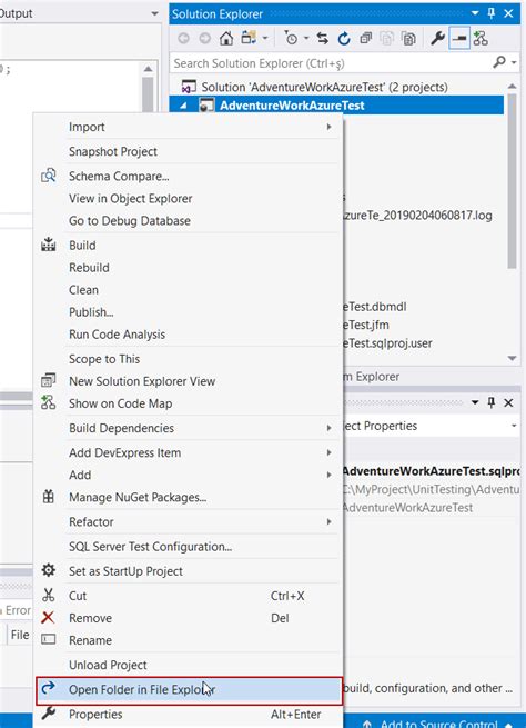 sql unit testing with ssdt sql server data tools