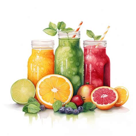 Premium Photo | Fresh juices