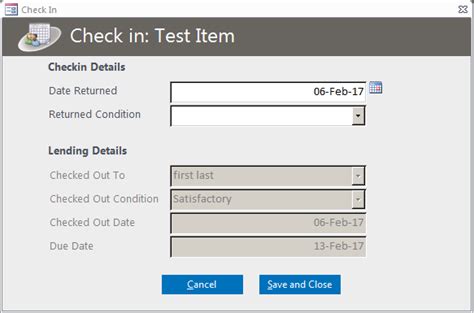 Lending Library Database Template Lending Management Software