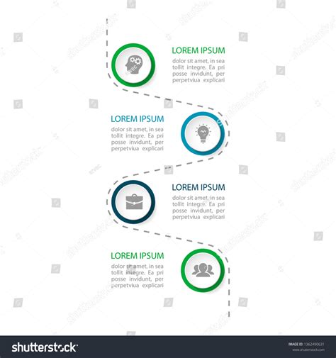 Vector Infographic Template Diagram Graph Presentation Stock Vector Royalty Free 1362490631