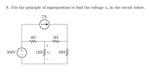 Solved Use The Principle Of Superposition To Find The Chegg