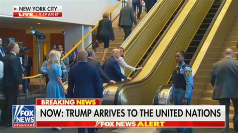 Un Spokesman Says Trumps Team To Blame For Escalator