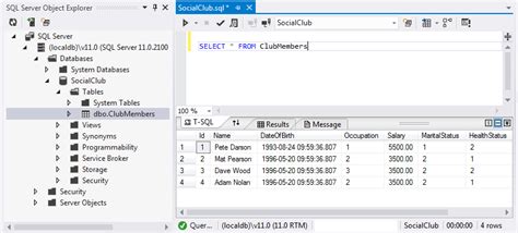 Socialclub A Sample Application Using Cnet Entity Framework 5 And