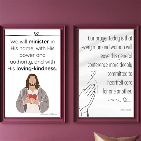 Printable Lds Ministering Quotes Shareable Quote Cards 15 Inspiring