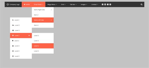 Css Responsive Mega Drop Down Menuthebestdesigns Codecanyon In Drop