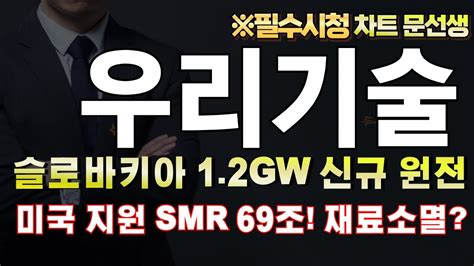 우리기술 주가전망 물려서 힘든 주주분들 많은걸로 알고 있습니다 원전 원전주 우리기술대응 우리기술주가 우리기술전망 우리기술 Youtube