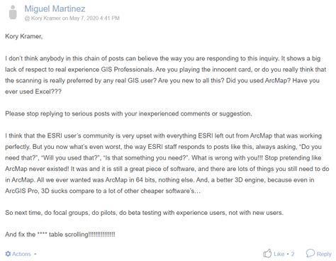 Scrolling The Attribute Table In ArcGIS Pro Page Esri Community