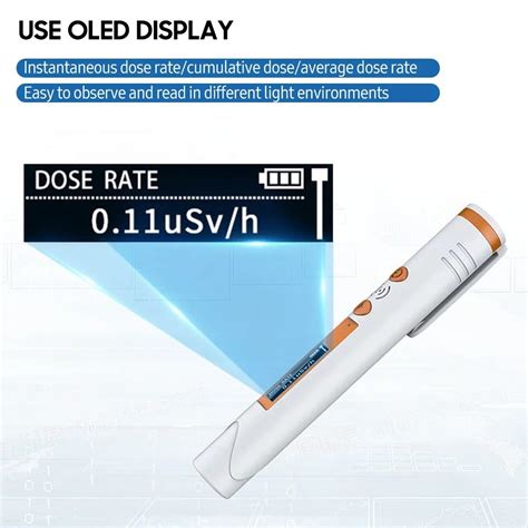 Pen Type Nuclear Radiation Detector Marble Radioactive X Y Radiation Personal Dose Alarm Meter