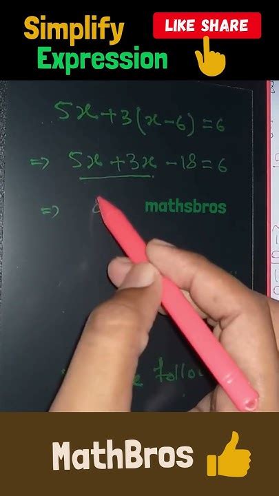 How To Simplify Math Expression Mathsbros Simplify Equation Youtube