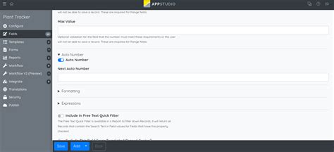 Recommended Fields For An App Softools