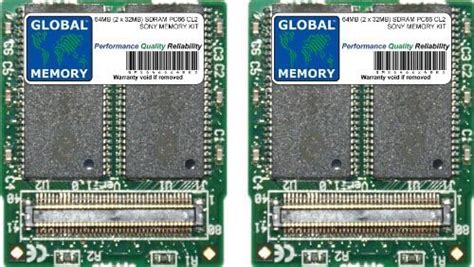 Global Memory 64 Mb 2 X 32 Mb Sdram Ram Memory Kit For Sony Pcg 50505n505 Series