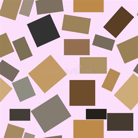 Seamless Color Abstract Square Rectangle Geometric Pattern Generative Art Background Messy