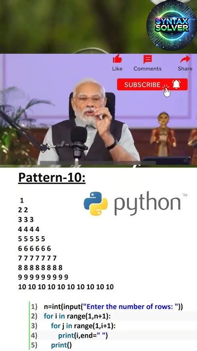 Python Basic Patterns Coding Datastructuresandalgorithmsinpython