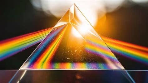 premium photo beautiful prism light deflection