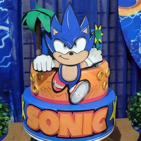 کیک تولد سونیک خرید از فروشگاه سورکیک