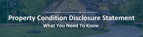 Property Condition Disclosure Statement Inspecticore Home Inspections