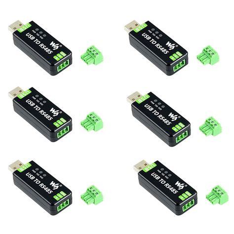 6x Usb To Rs485 Serial Converter Rs485 Communication Module 300 921600bps Built In Esd