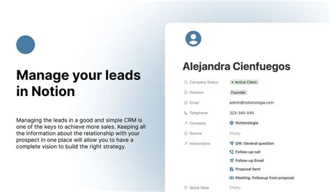 Business Crm In Notion