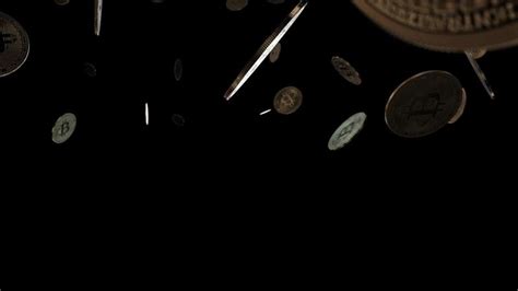 Bitcoin Falling Stock Video Footage For Free Download