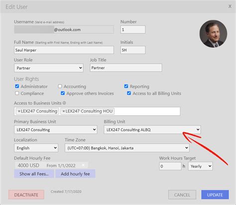 How To Change Your Billing Unit LEX247