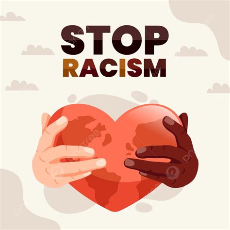 인종 차별주의 그림 개념을 중지 템플릿 Psd 다운로드 디자인 자료 다운로드
