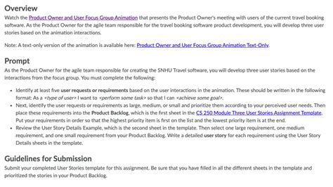 i need help with my user stories assignment for my