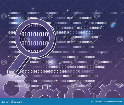 Binary Code Background Stock Vector Illustration Of Internet 126055681