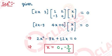 Class CBSE Maths Important Questions Chapter Matrices