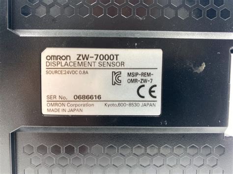 Omron Zw 7000t Displacement Sensor Zw S7030 Displacement Sensor Head