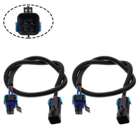 Buy Motoall 2pcs O2 Oxygen Sensor Header Extension Wire Harness Extender Plug Connector Wiring